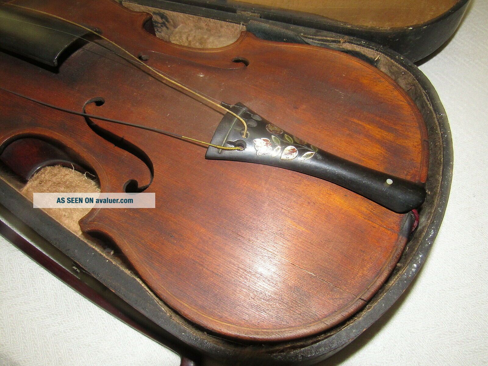 Antique GSB Violin, Bow Hard Cased Needs Strung And Horsehair | #8347