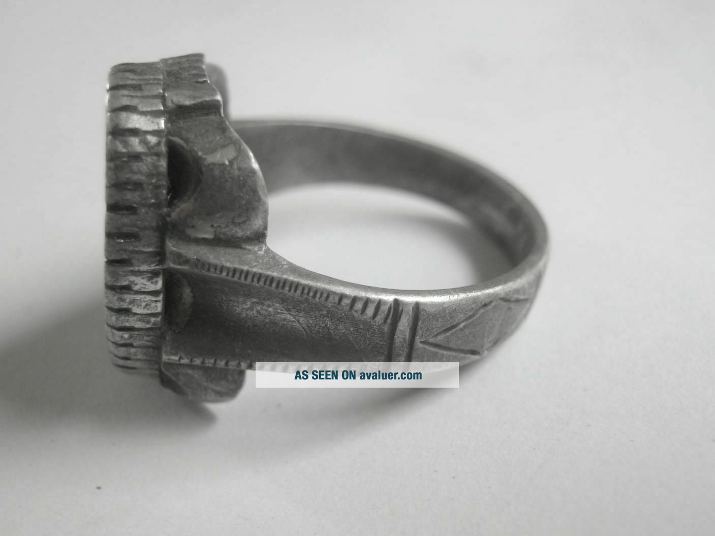 Medieval Knights Crusader Silver And GOLD SIGNET Ring From The TEUTONIC ...
