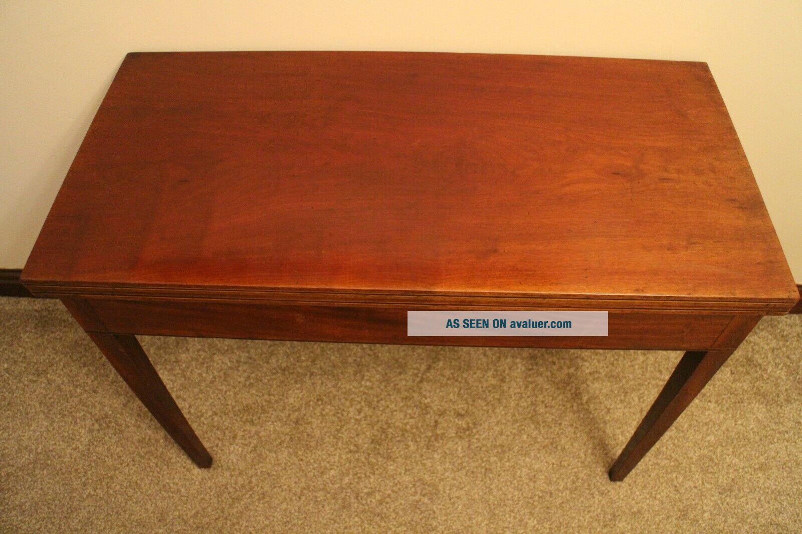Antique George III Fold Over Tea Table Occasional Side Table With Draw ...