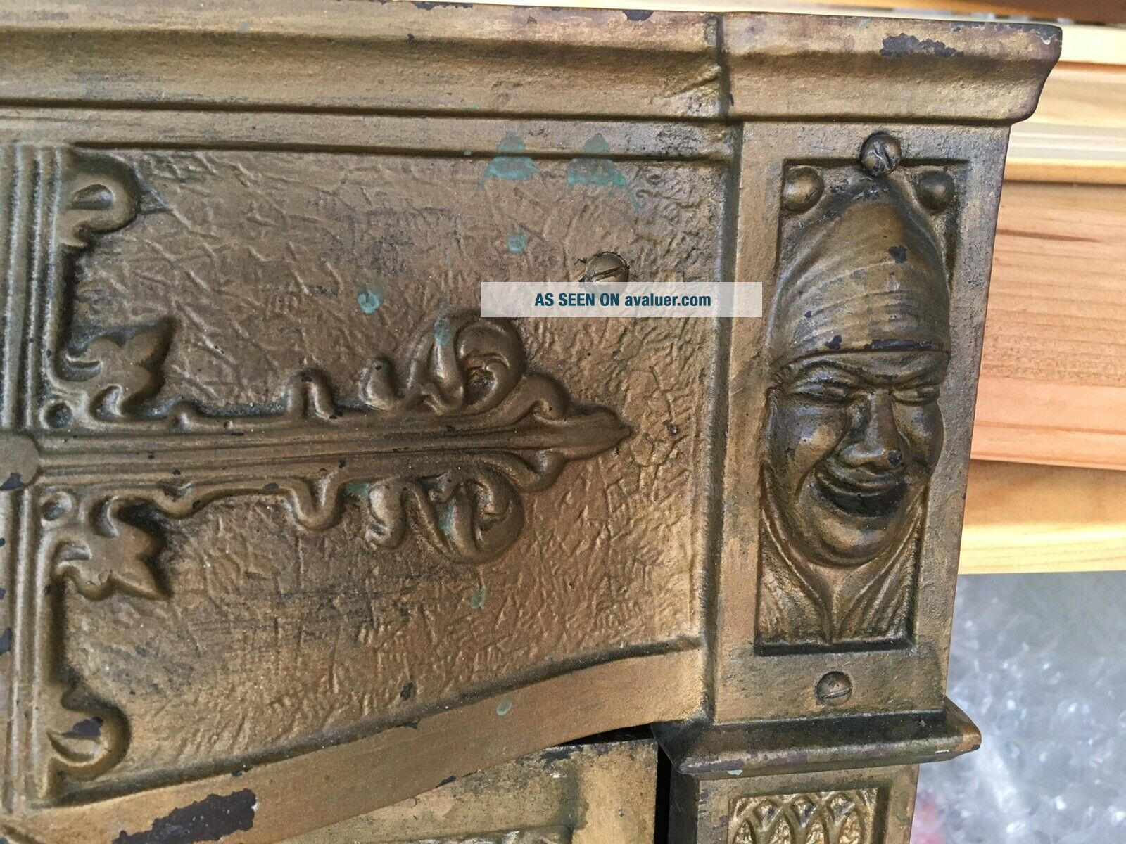 Gothic Era Fireplace Insert Comedy And Tragedy Cast Iron | #30859