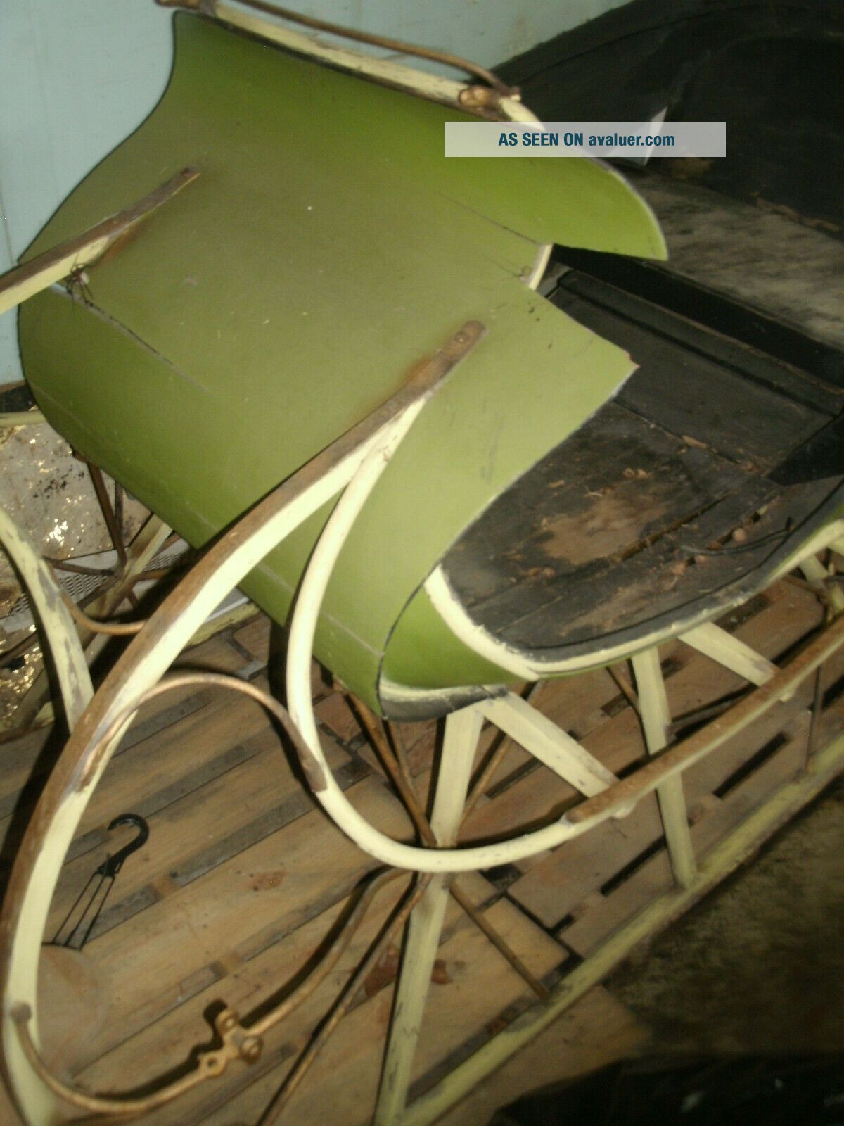 Old Antique Sleigh Horse Drawn Cutter Great Vintage Christmas Display ...