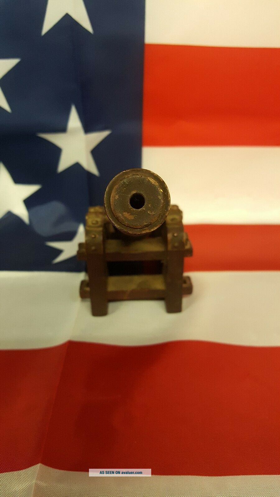 Brass Signal Cannon 7 " Barrel Muzzle Loader Black Powder Vintage ...