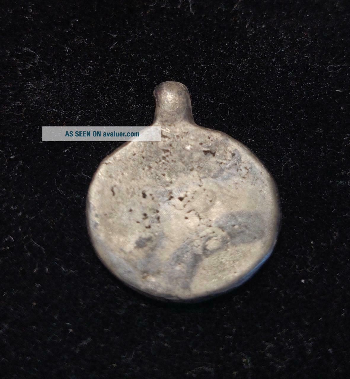 Rare Authentic Early Medieval Viking Silver Amulet - Pendant Depicting ...