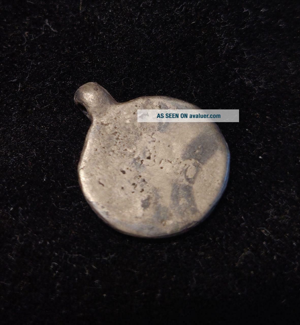 Rare Authentic Early Medieval Viking Silver Amulet - Pendant Depicting ...