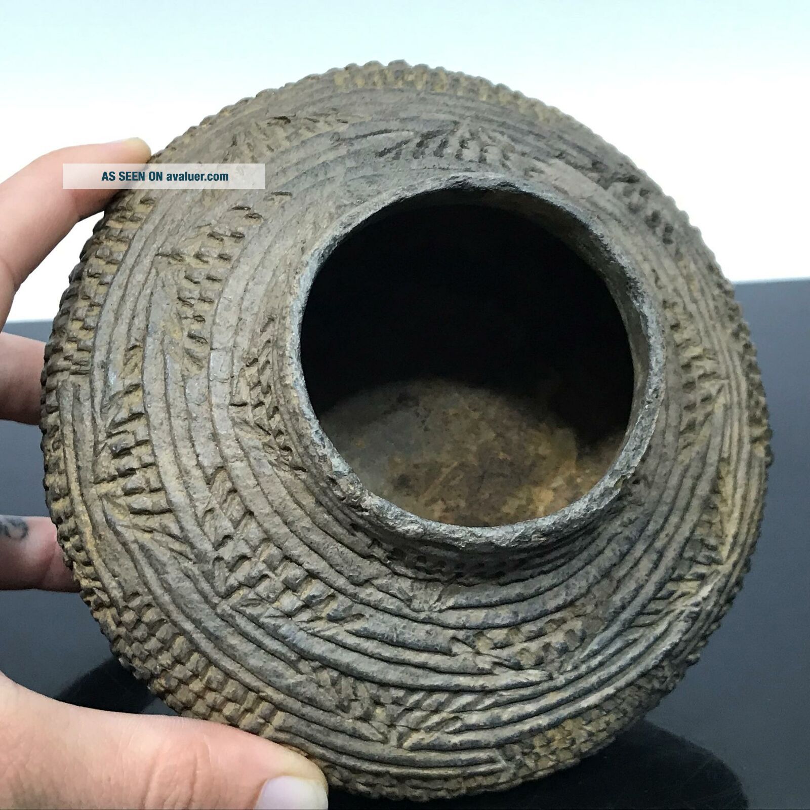 Ancient Pre - Columbian Art Pottery Water Vessel Vase Relic | #74790