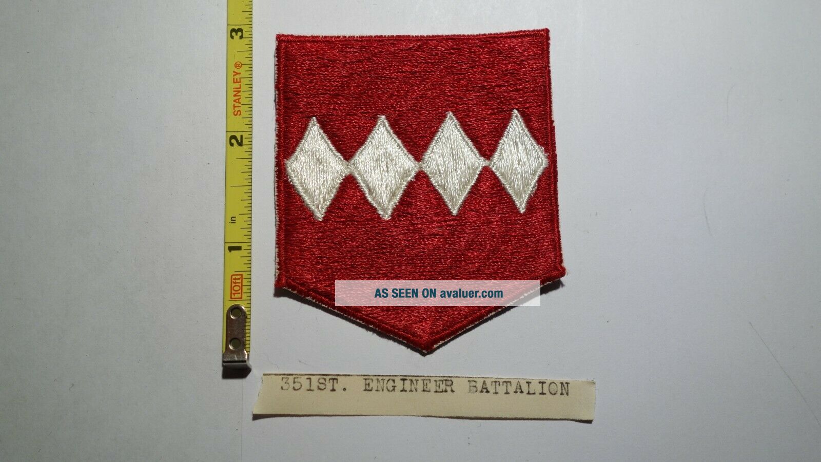 Extremely Rare Korean War 351st Engineer Battalion Patch. RARE | #86995