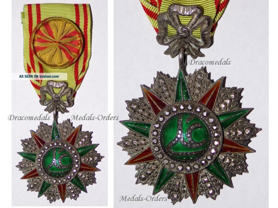Tunisia Order Nichan Iftikhar Officer Star Military Medal 1882 1902 Ali ...