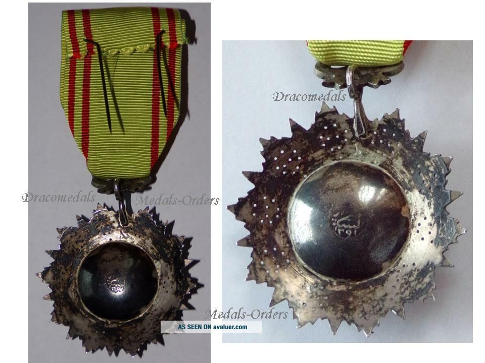 Tunisia Order Nichan Iftikhar Officer Star Military Medal 1882 1902 Ali ...