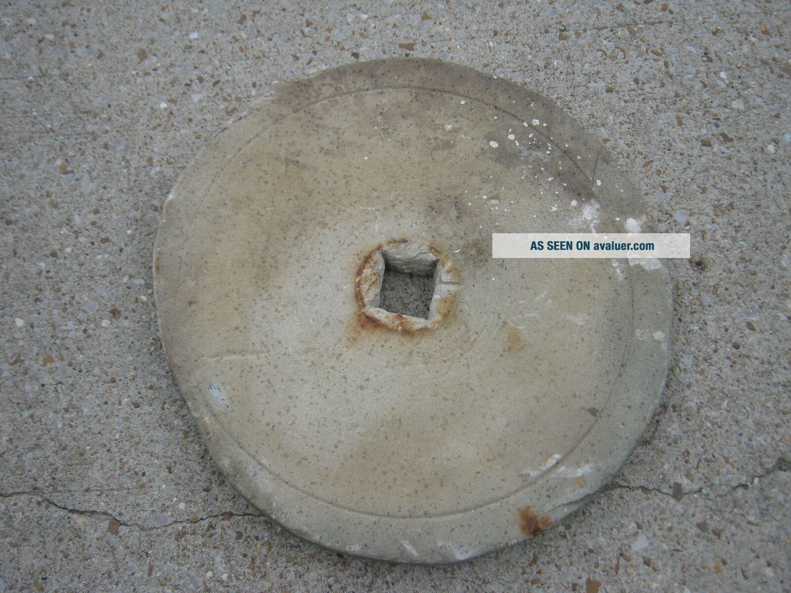 Vintage Antique Primitive Grindstone Wheel Good For Decor Or As A Step ...