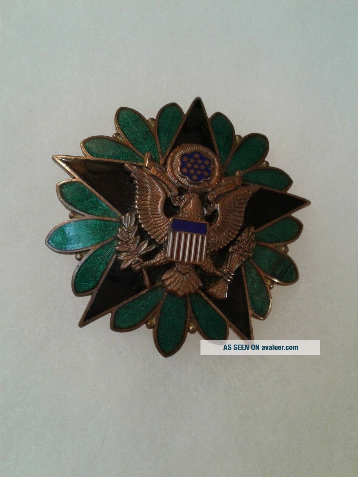 Authentic US Army Staff Identification Badge Insignia 9M | #104627
