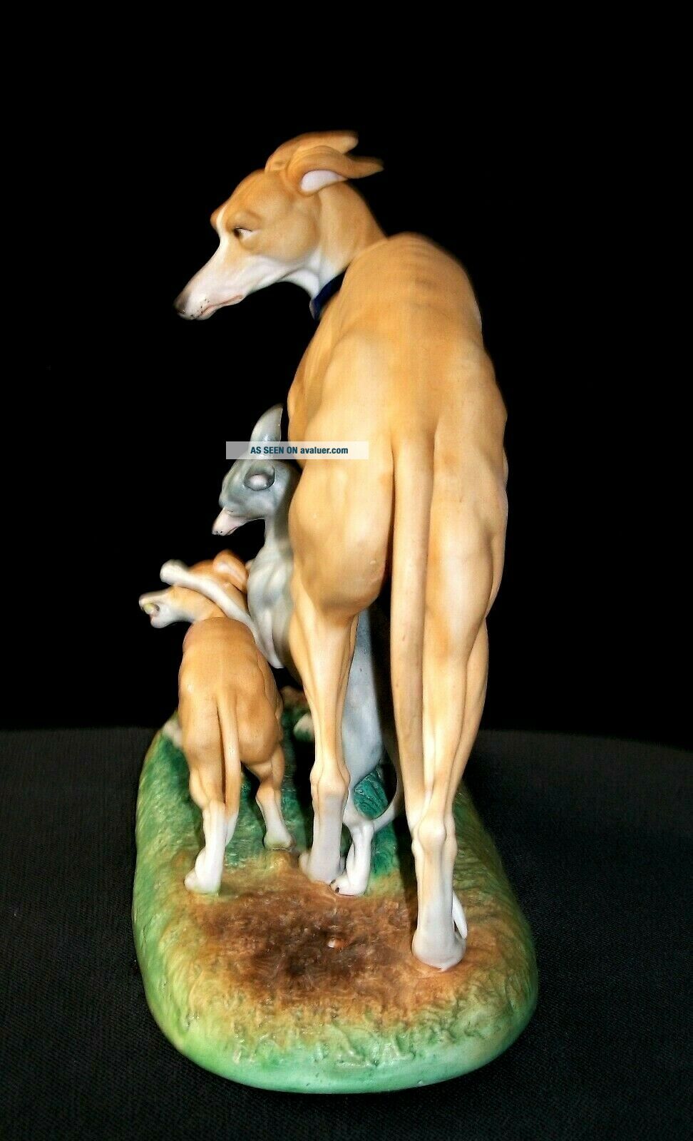 ANTIQUE FRENCH SEVRES QTY WHIPPETS HOUNDS DOGS GROUP PORCELAIN BISQUE ...