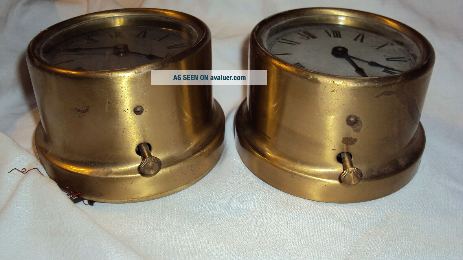 Standard Electric Time Co Master Clock Pilot Slave Brass Interior ...