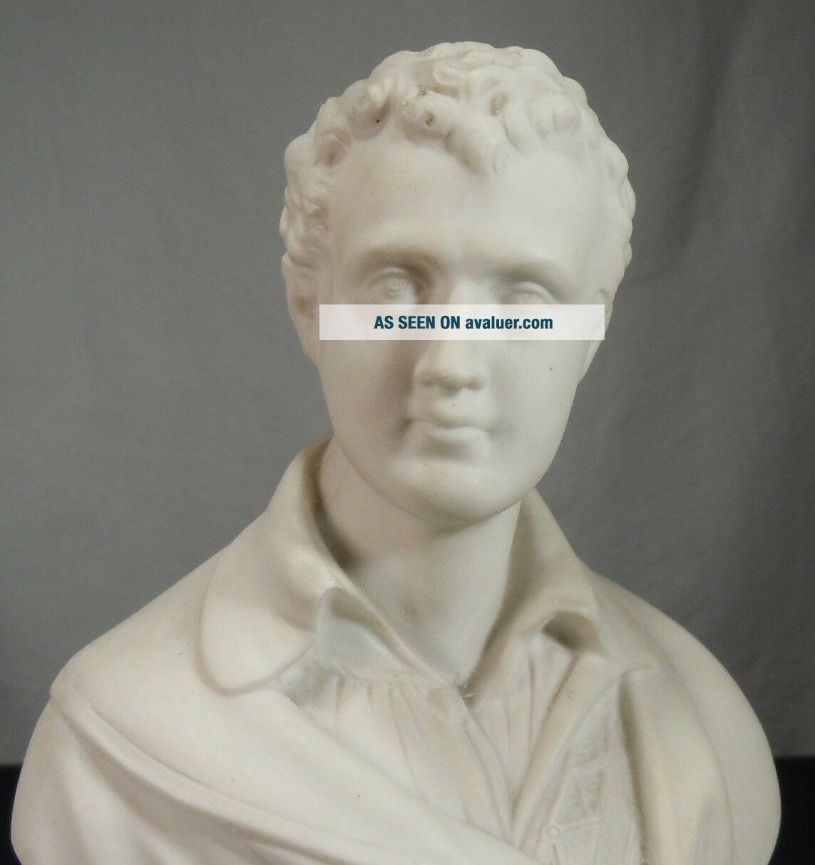Antique J & TB Bisque Parian Bust Of Poet Lord Byron - 54457 | #113501