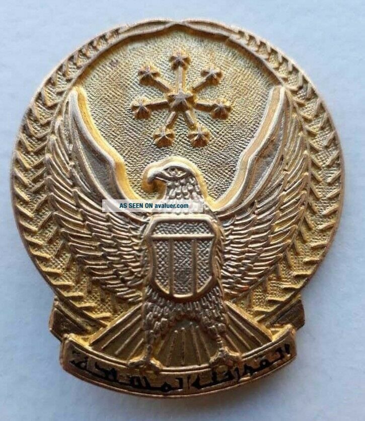 United Arab Emirates Army Military Beret Badge Emblem Insignia Desert ...