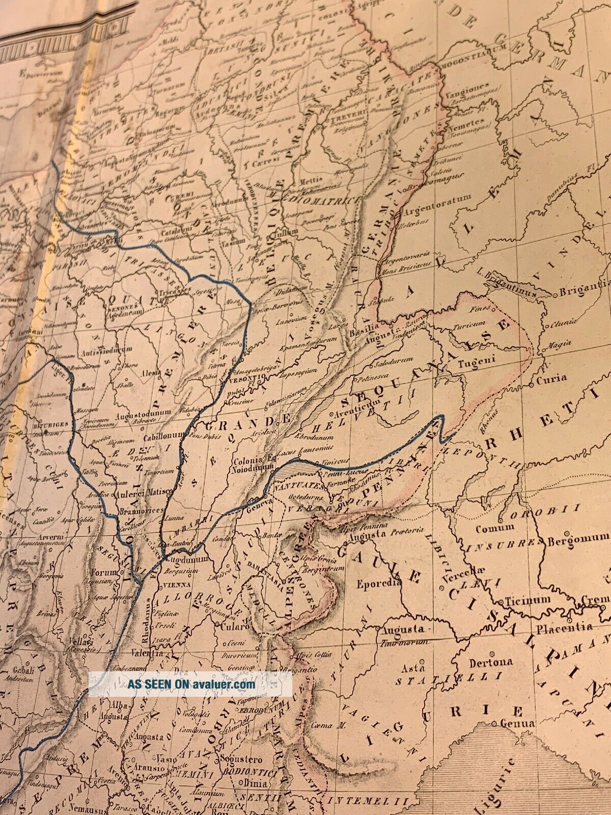 1800s MAP OF GAUL With Seventeen Provinces | #170338