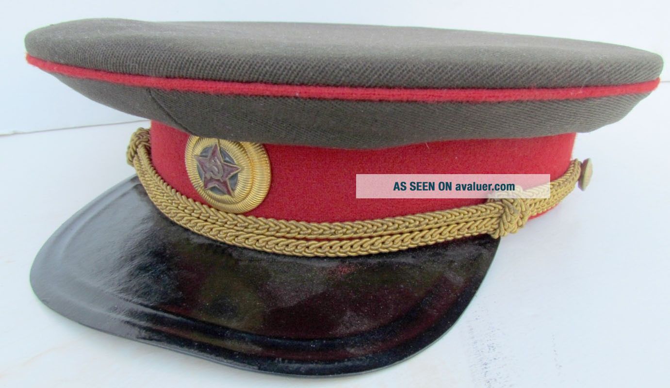 VINTAGE RARE WWII RUSSIAN SOVIET ARMY GENERAL UNIFORM VISOR HAT | #173198