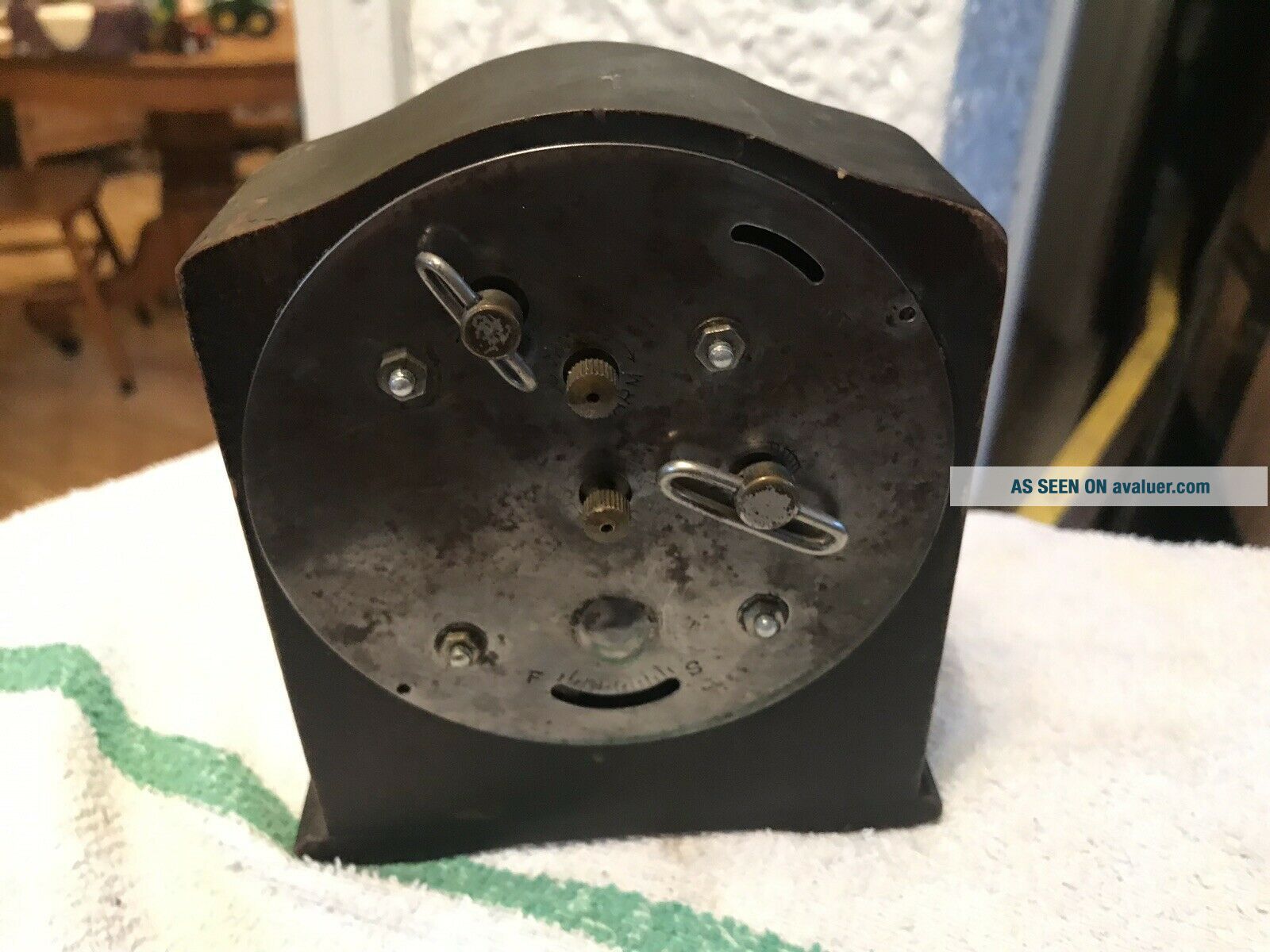 MARKED GILBERT VINTAGE ALARM CLOCK PARTS REPAIR WOOD CASE | #179450