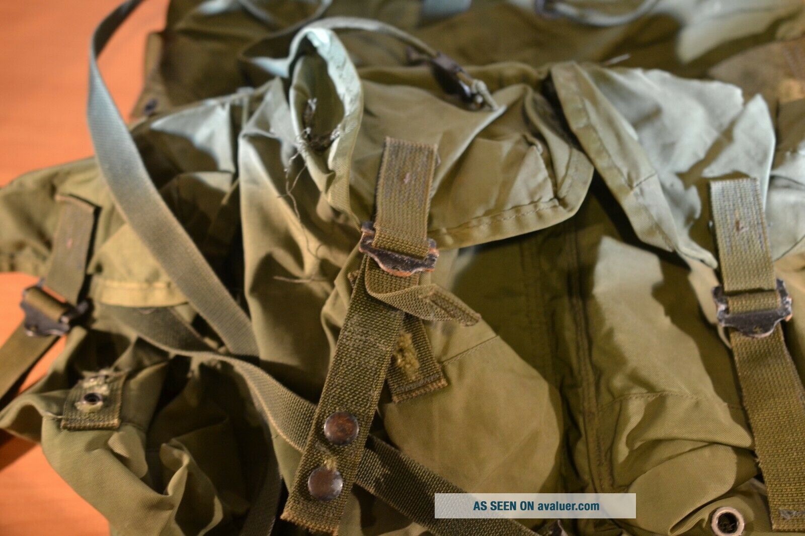 2 Lg. Alice Pack Combat Field Hunting Rucksack OD Green No Frame Or ...
