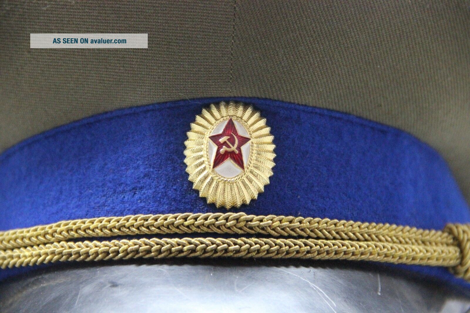 Soviet Army Officer Military KGB Force Visor Cap | #188573