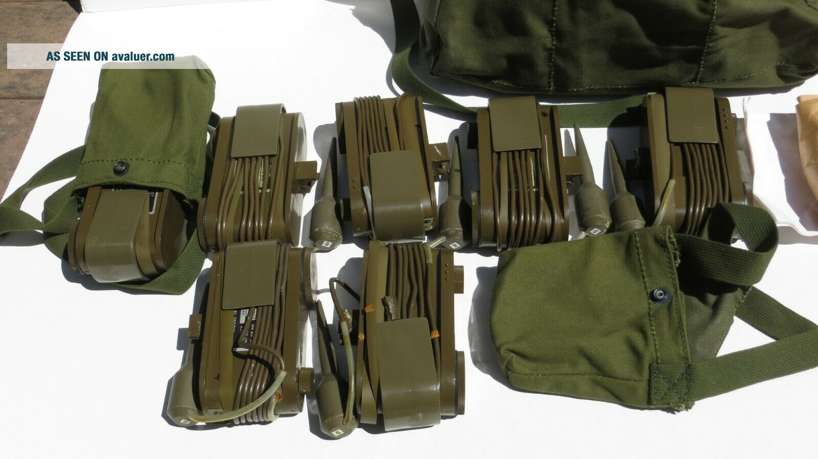 US Army Military SF SOG TRC - 3A Seismic Intrusion Detector Set W/ RC ...