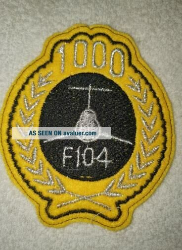 GREEK AIRFORCE F - 104 OLD 1000 HRS PILOT PATCH | #194342