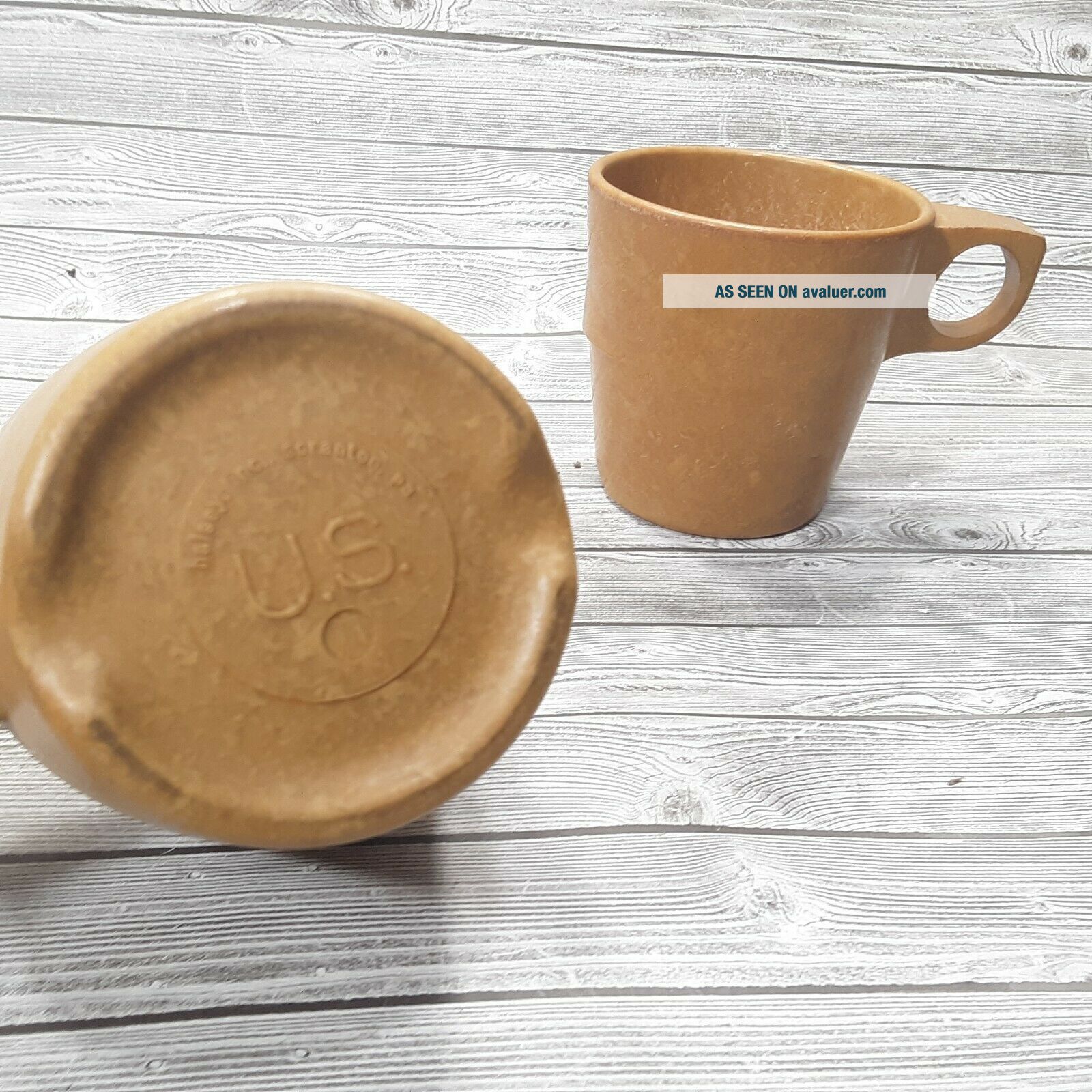 15 Vintage Halsey US Military Cups Mess Hall Melmac Melamine Army ...