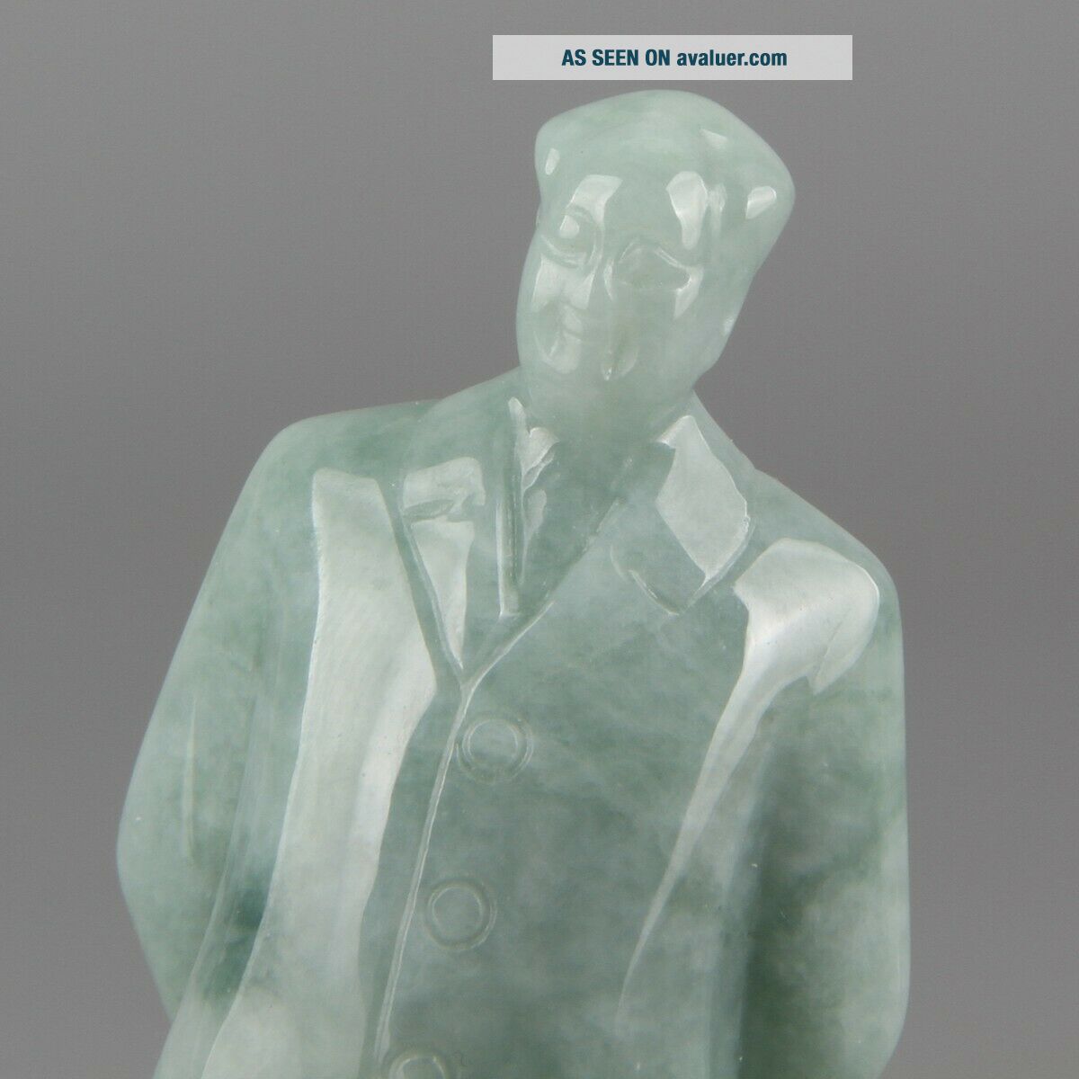Chinese Exquisite Hand - Carved Mao Zedong Carving Jadeite Jade Statue ...