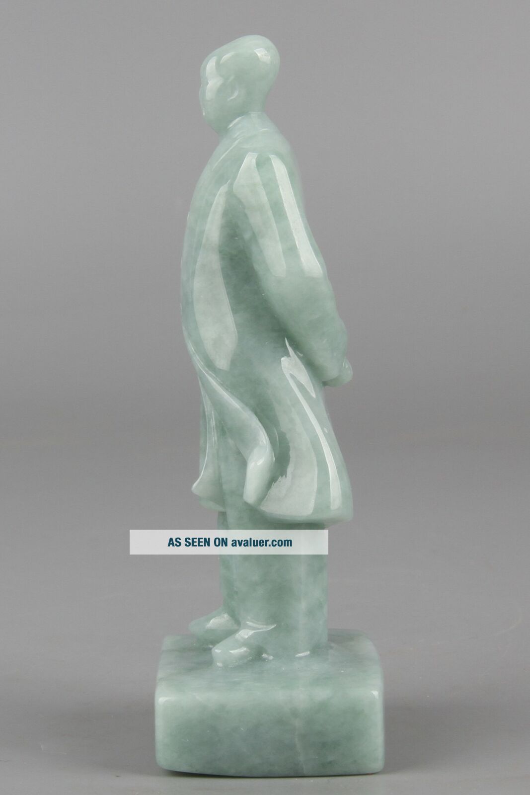 Chinese Exquisite Hand - Carved Mao Zedong Carving Jadeite Jade Statue ...