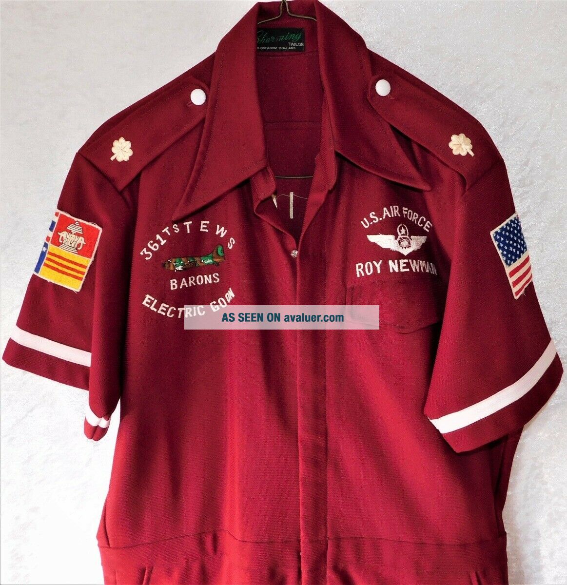 NAMED VIETNAM US AIR FORCE 361 TEWS BARONS ANTIQUE AIRLINES PARTY ...