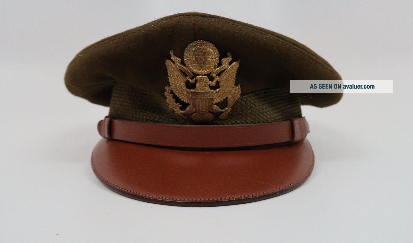WW2 US Army Military Uniform Dress Jacket Visor Cap Hat Officer Air ...