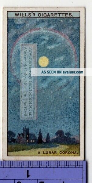 Lunar Corona Moon Solar System Astronomy 90, Y/O Ad Trade Card | #215155