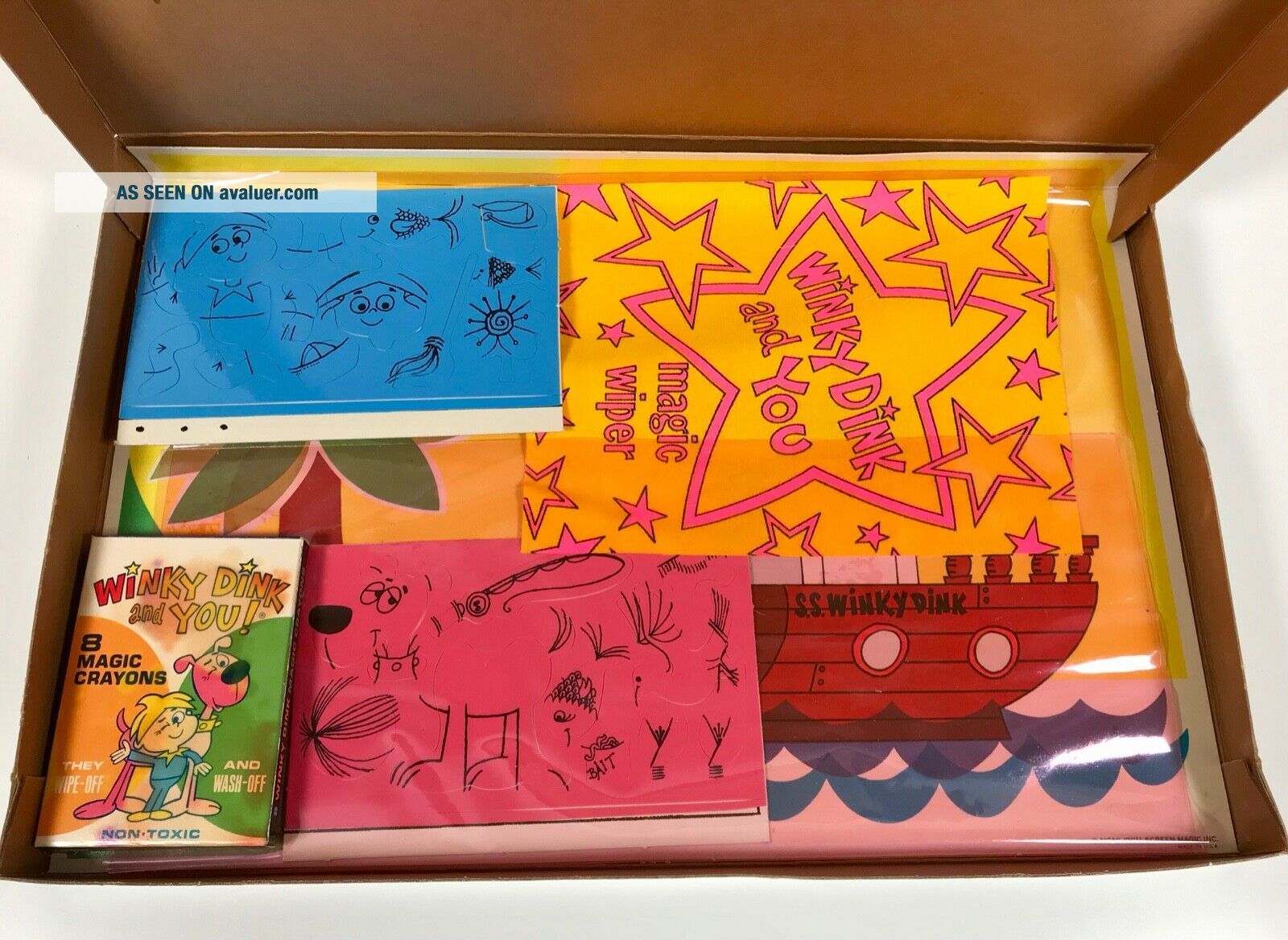 Vintage 1968 Standard Toykraft Winky Dink Magic TV Kit MIB | #230410