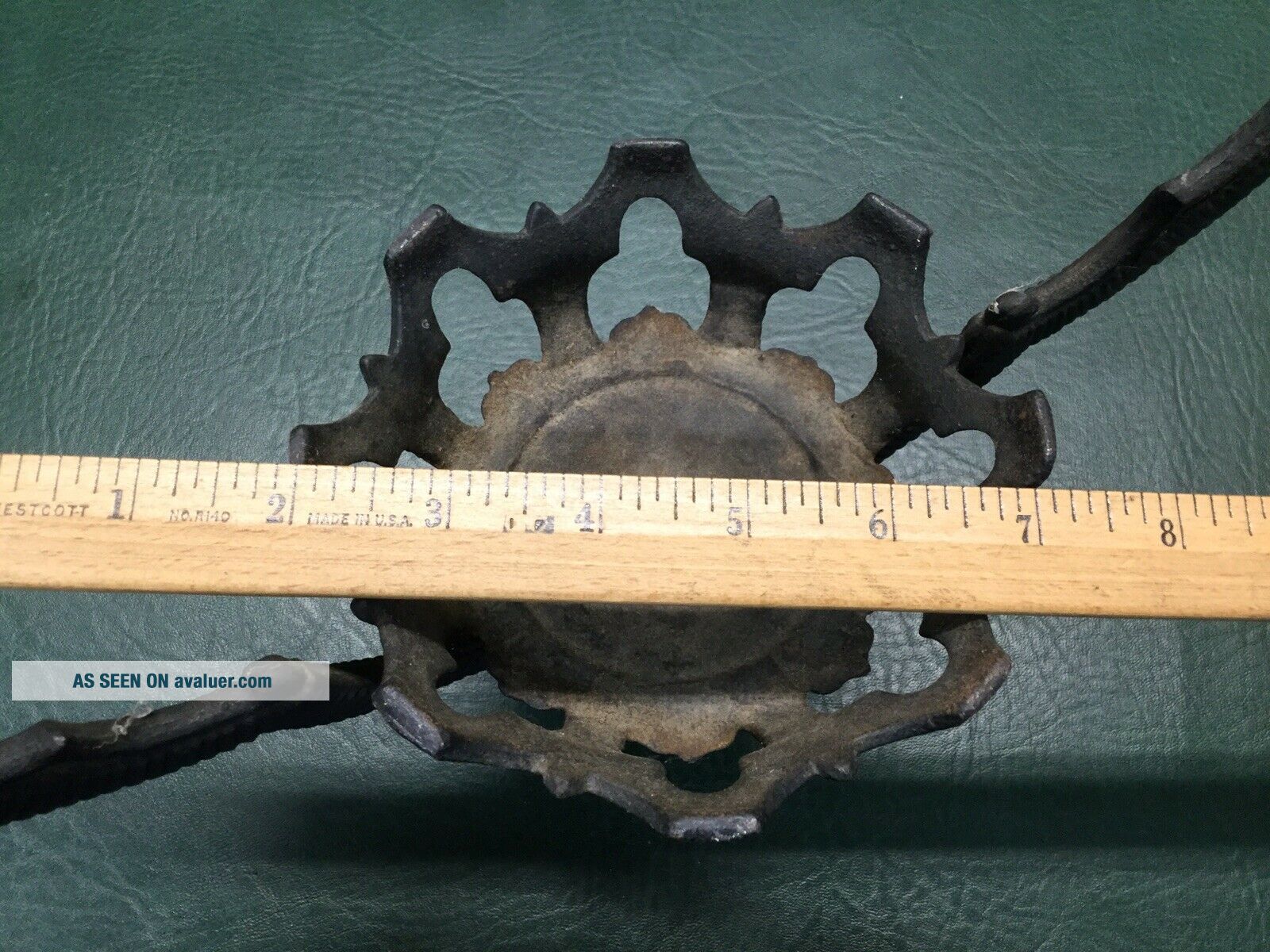 Antique Victorian Cast Iron Hanging Kerosene Oil Lamp Shade Ring Frame ...