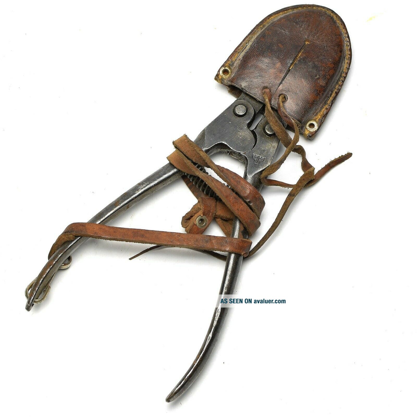 WWII Era Swedish Army Military Small Wire Cutters With Leather Pouch ...
