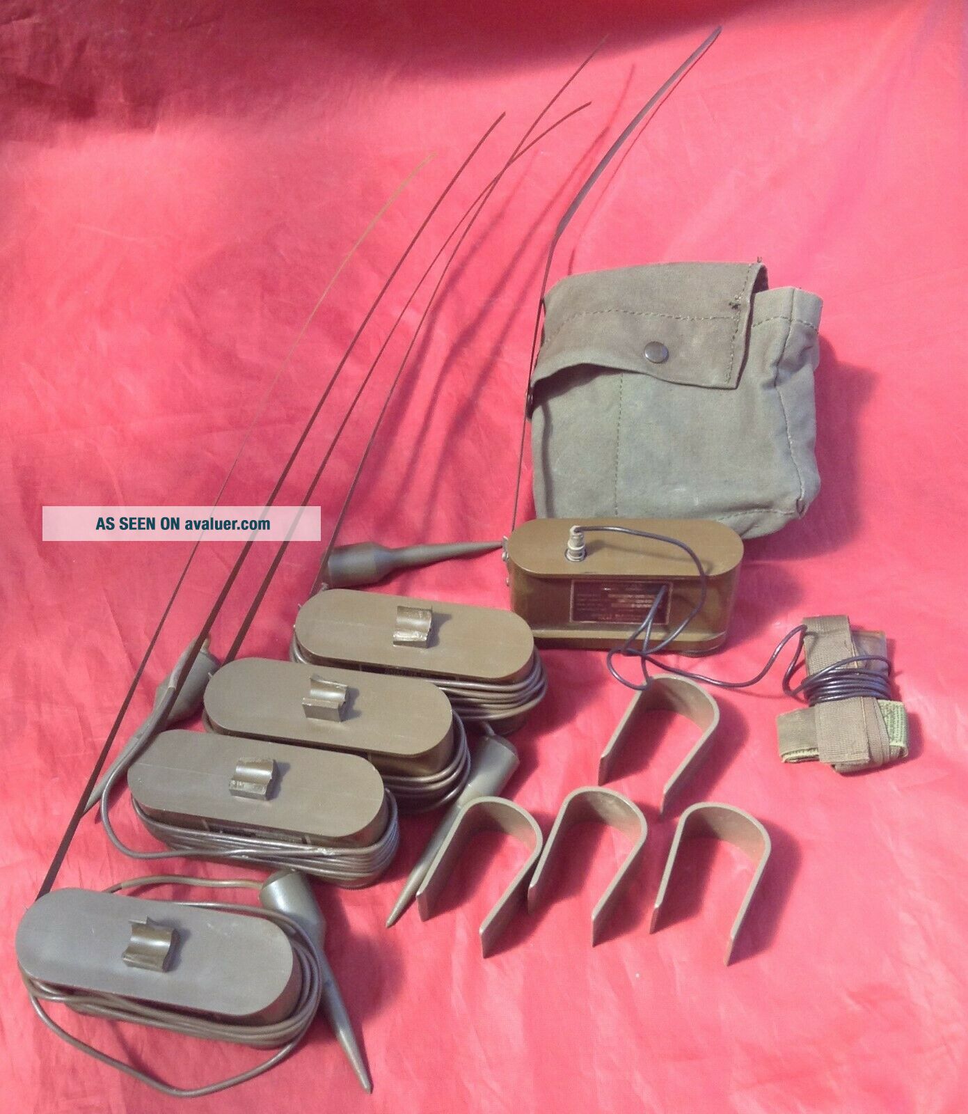 US Army Military TRC - 3A Seismic Intrusion Detector Set W/ RC - 3A ...