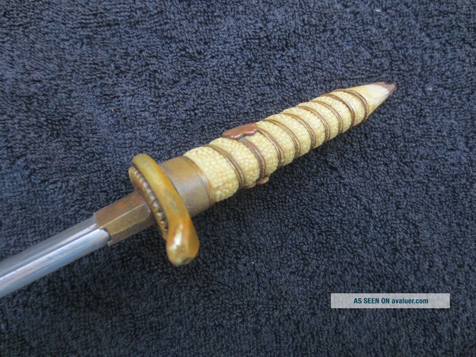 WW2 JAPANESE NAVY OFFICER DAGGER DIRK AND SCABBARD | #244104
