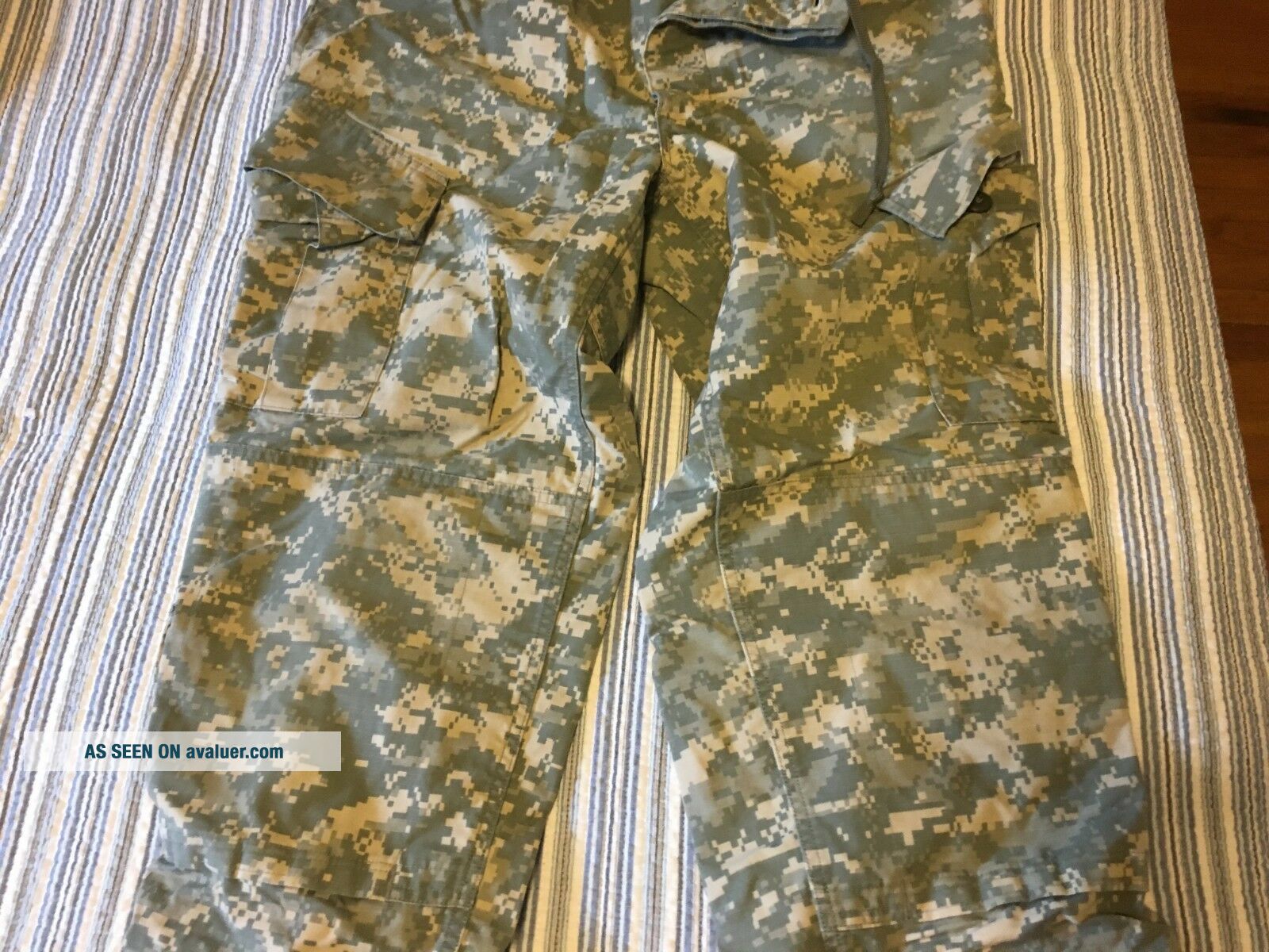 US Army Issue Men ' S ACU Hot Weather Ripstop Bottoms Medium Long Camo ...