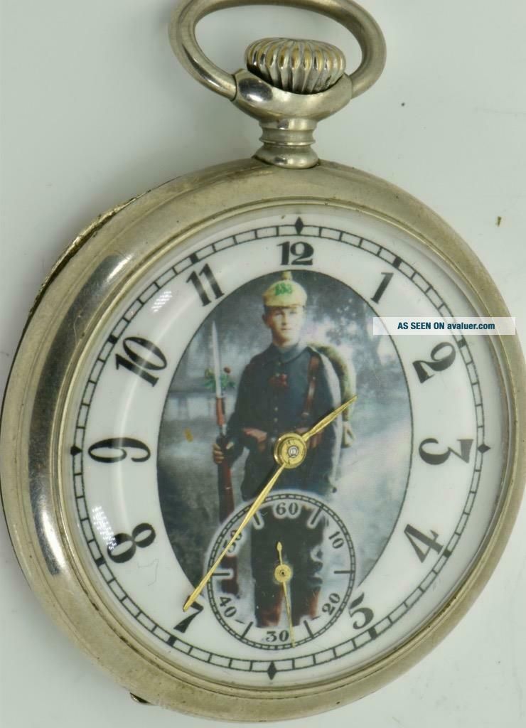 Rare Antique Zenith WWI German Military Commemorable Award Pocket Watch ...