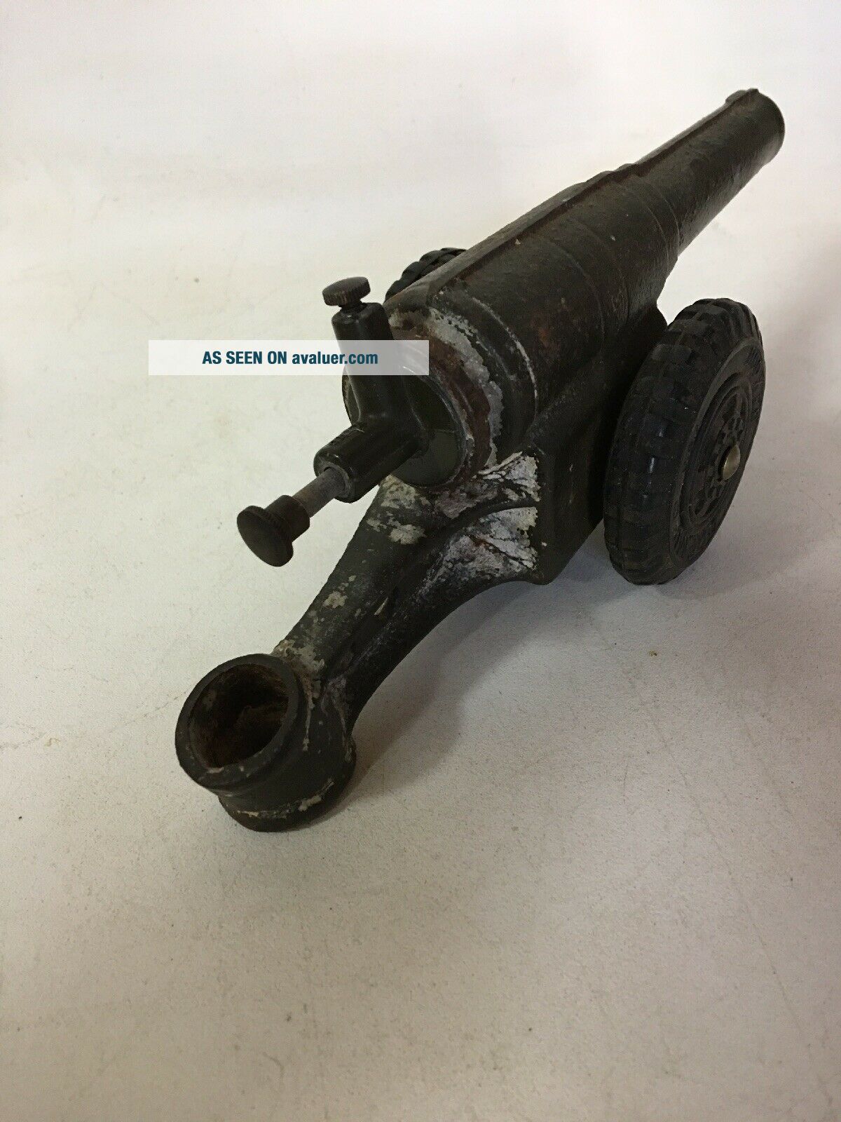 Vintage 1950 ' S Cast Iron Firing Canon Premier Big Bang Antique Toy ...