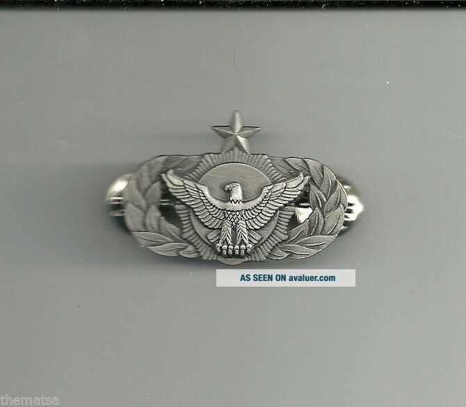 AIR FORCE SENIOR SECURITY POLICE MILITARY BADGE PIN | #263191