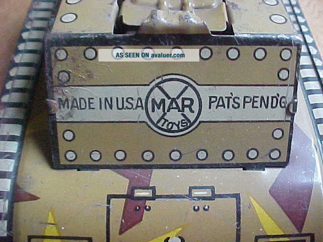VINTAGE MARX ARMY TANK WIND UP TOY | #276541