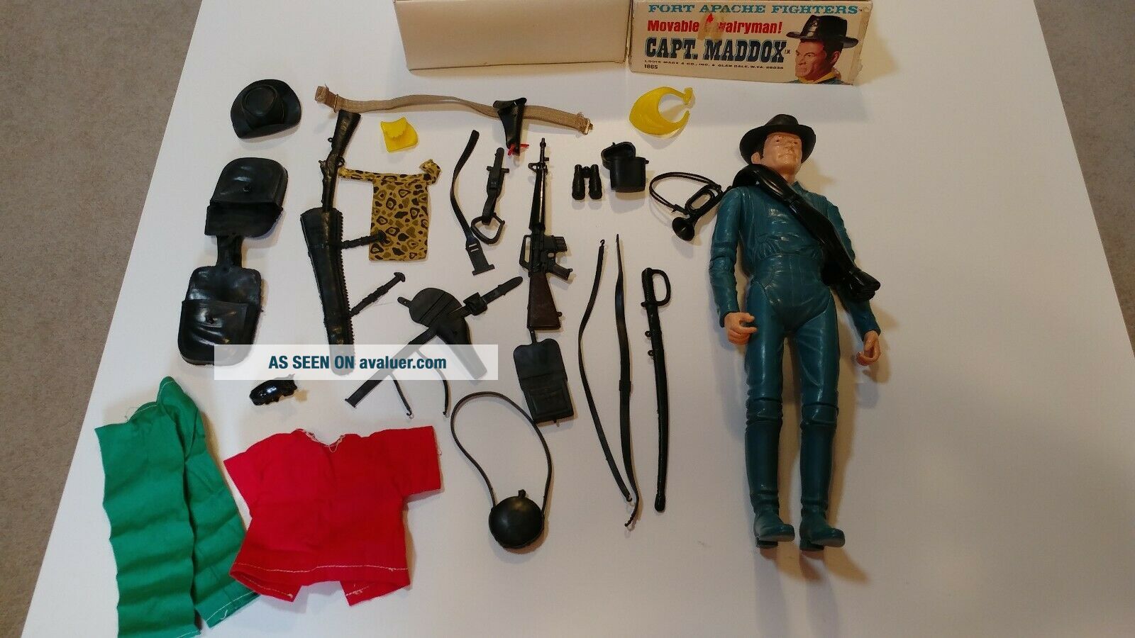 VINTAGE 1967 Capt Maddox Fort Apache Fighters Johnny WEST 1865 Figure ...