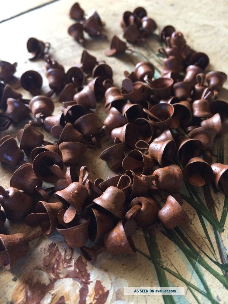 (108) Primitive Rusty LIBERTY Bells 10mm 3/8 In 3/8 " SMALL Christmas ...