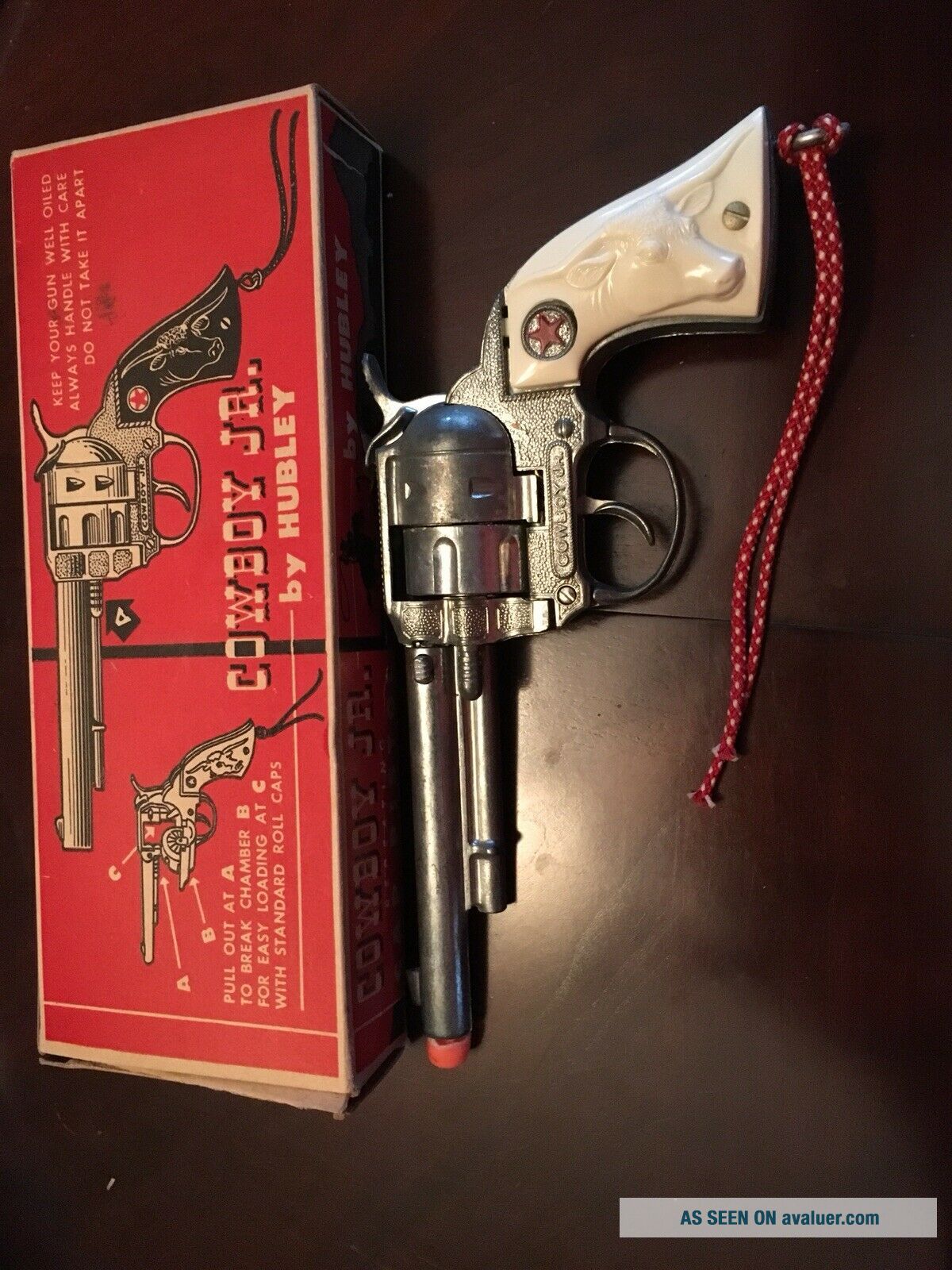 Vintage Hubley Cowboy Jr Cap Gun And Unfired MIB - Boxed 3 Last One ...