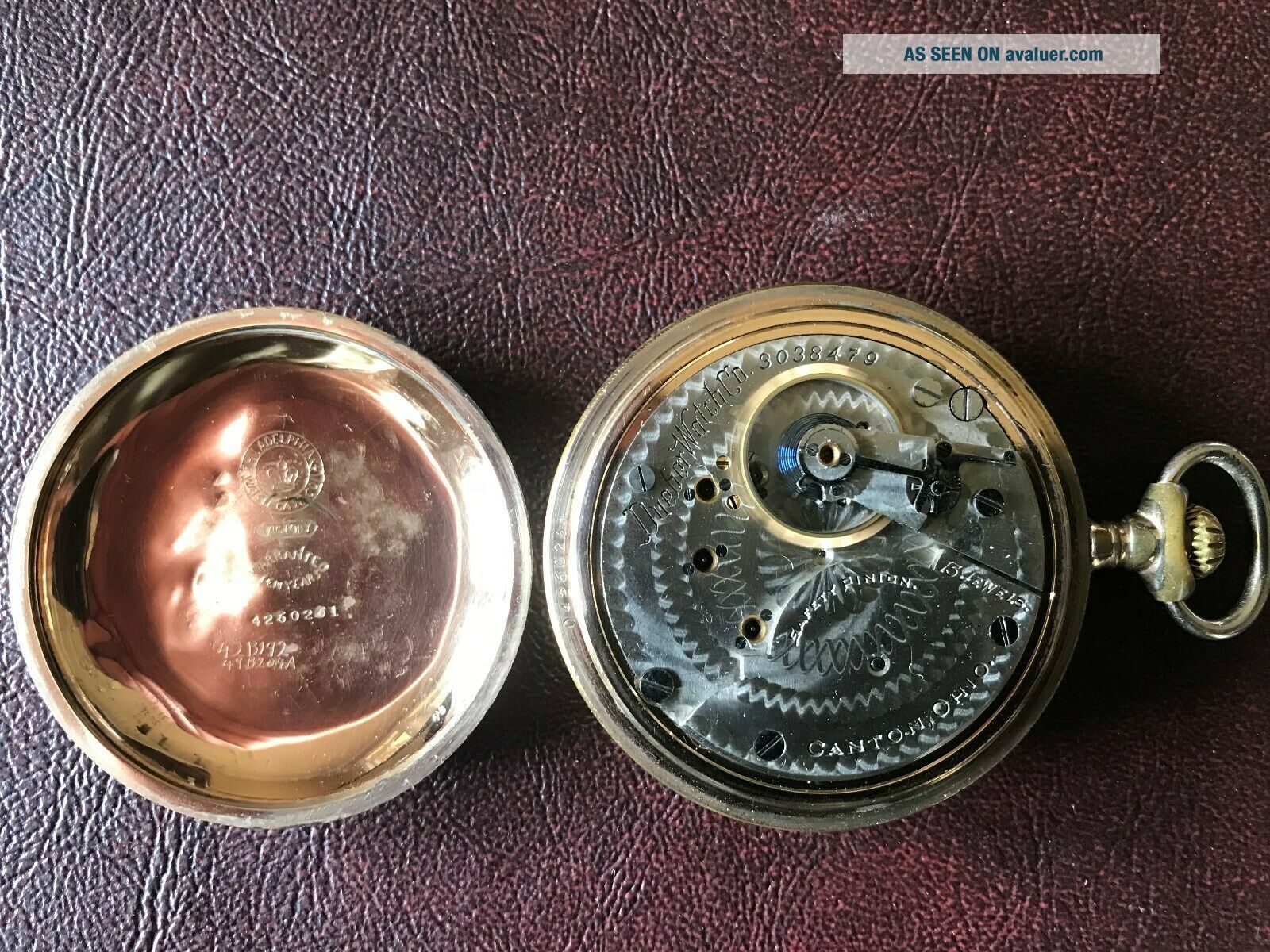 Hampden Pocket Watch, 18s, 15j - Yellow Gold Filled Case | #295113