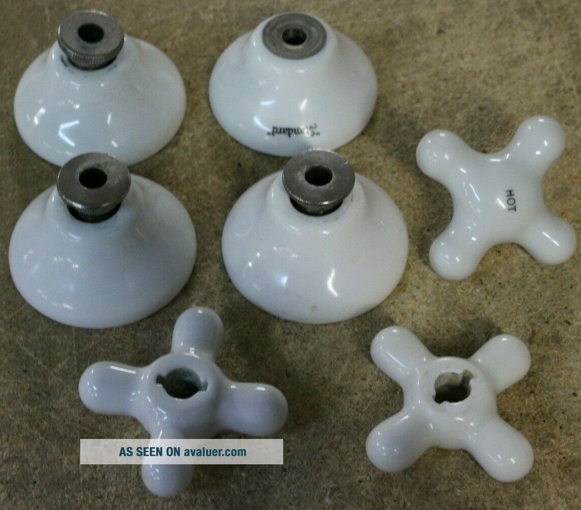 Antique Standard Porcelain Bathroom Hot Bathtub Faucet Knobs With ...