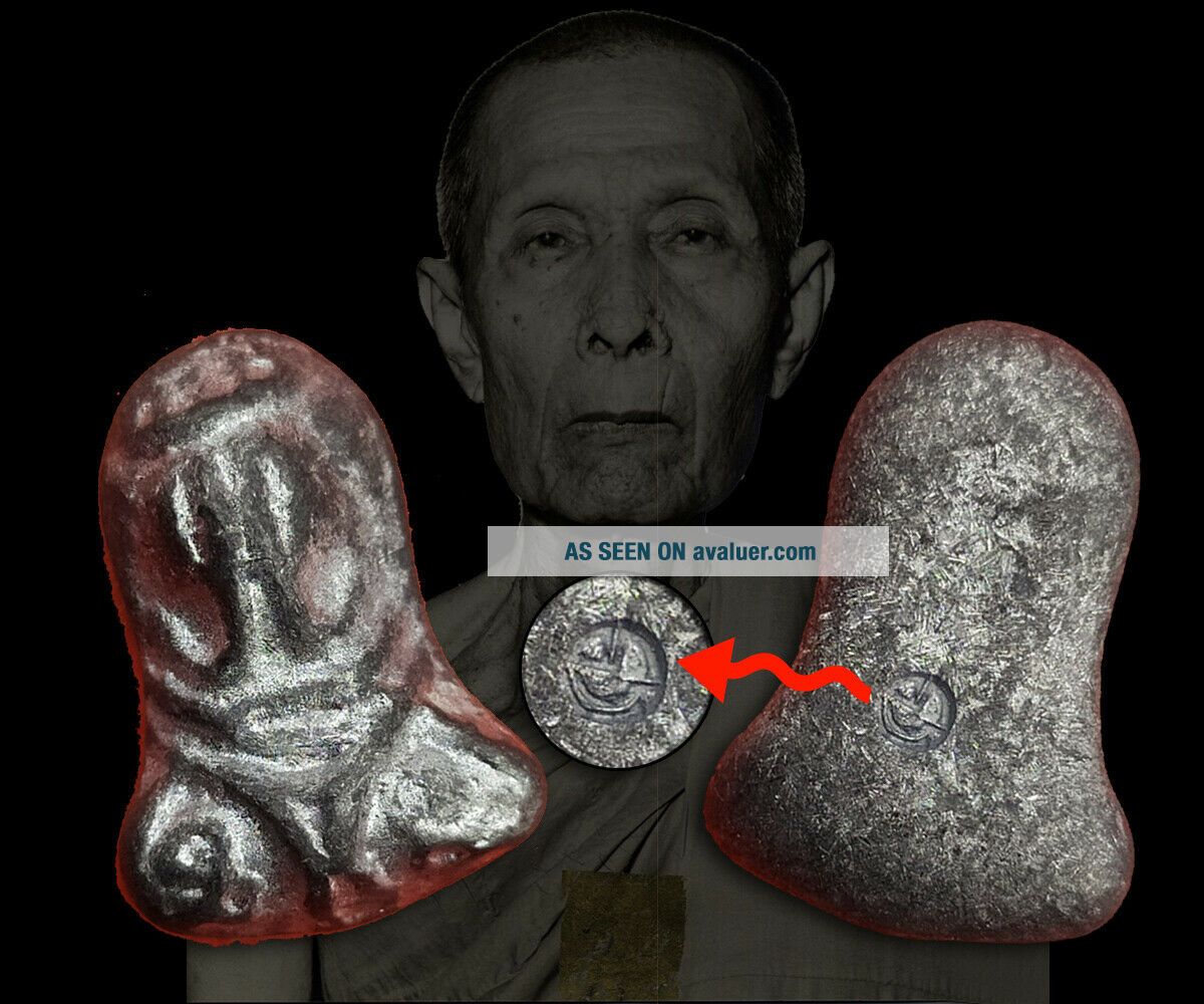 Phra LP To Wat Pradu Chimphli Thai Amulet Buddha Lp Pit Ta Yantra Pidta ...