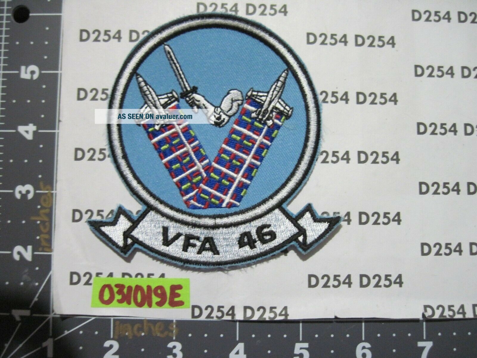 USN Navy Squadron Patch VFA - 46 Strike Fighter 46 Sqdn Clansman Hornet ...