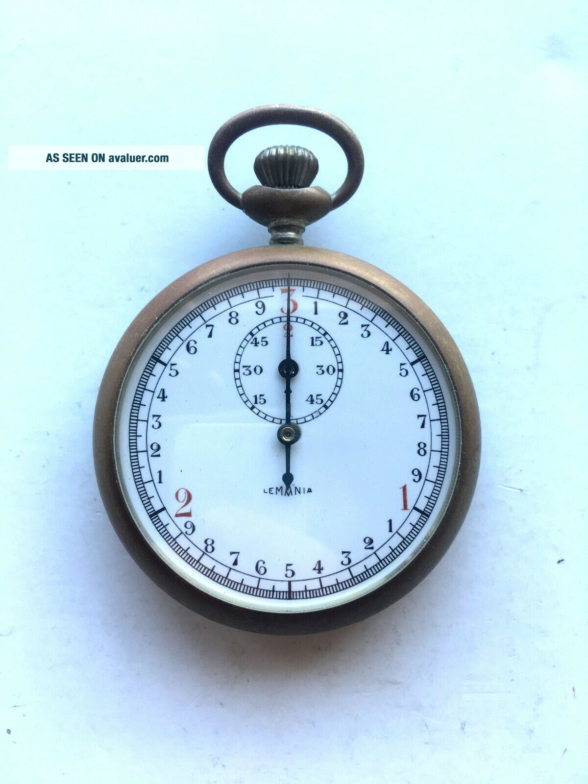 VINTAGE WW2 LEMANIA 2 MINUTES MILITARY STOPWATCH PARTS | #301475