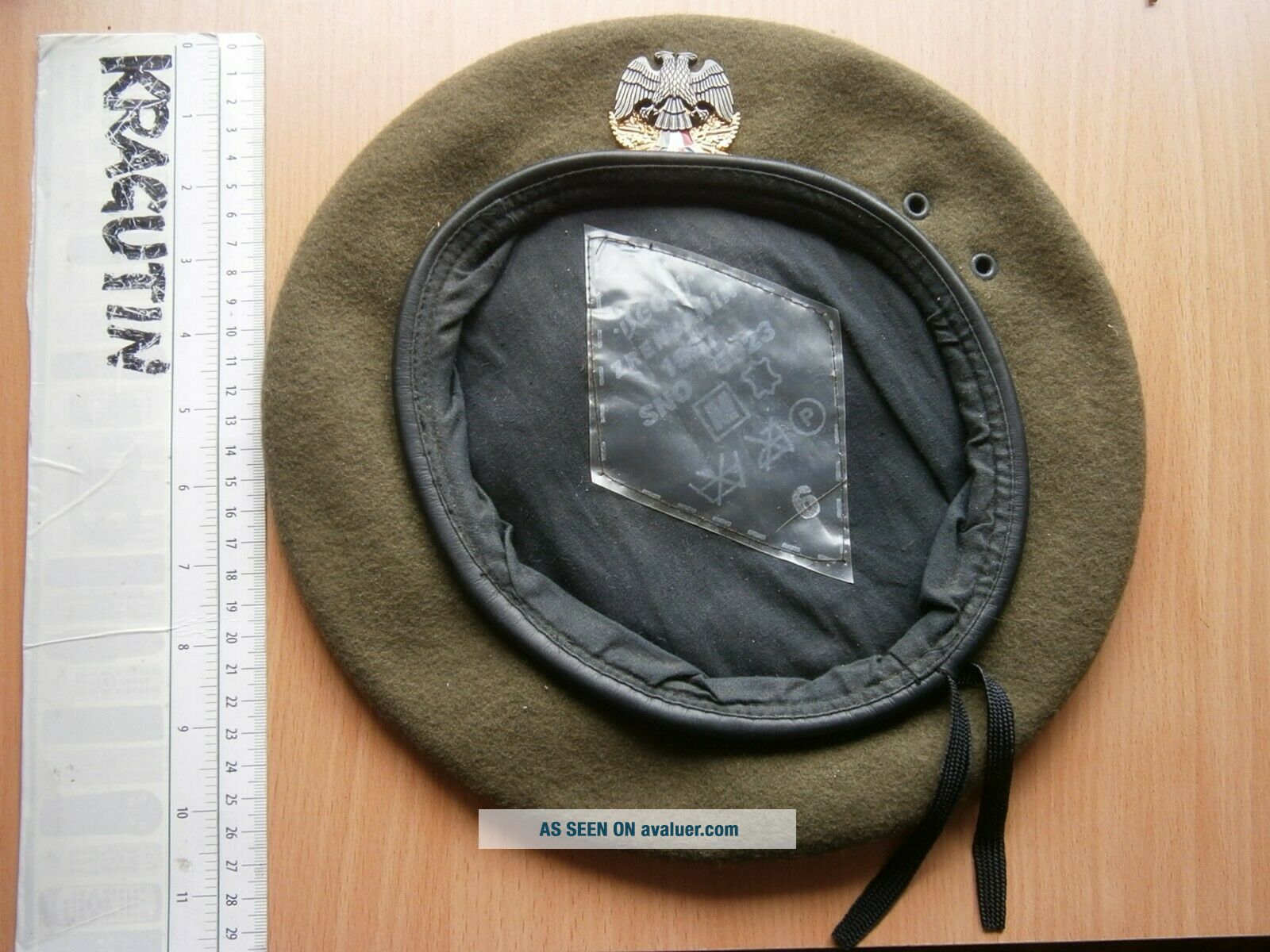 1997 SERBIA ARMY HAT CAP WITH BADGE OFFICER BERET 1999 KOSOVO WAR ...